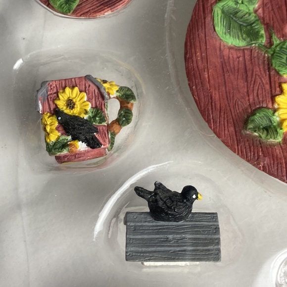 Accents | Vintage 199s Miniature Collectible Tea Set Featuring Crows ...